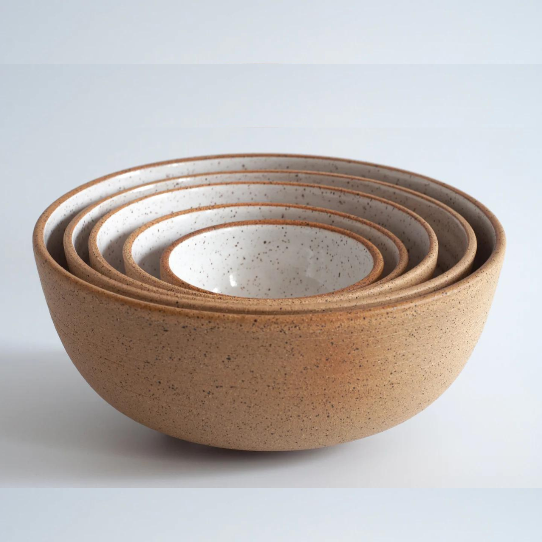 Handcrafted American-Made Ceramic Nesting Mixing Bowls | The Dowry