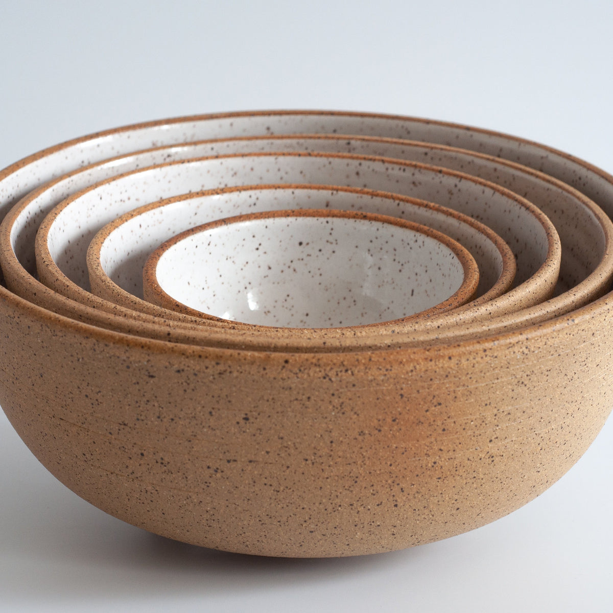 Handcrafted American-Made Ceramic Nesting Mixing Bowls | The Dowry