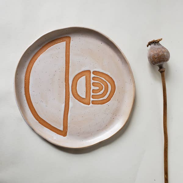 Shop Handcrafted American Made Ceramic Stack Bread Plate | The Dowry